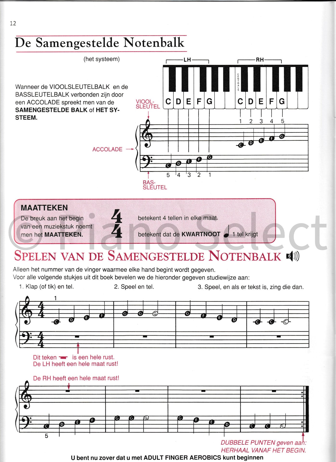 Deel 1 - Alfred pianomethode voor volwassen beginners - PianoSelect.nl